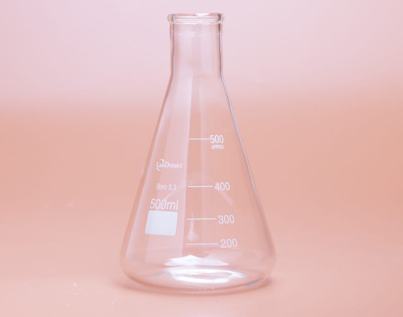 Erlenmeyerkolbe 500 ml smal hals,pk. á 8 stk - LabDidakt